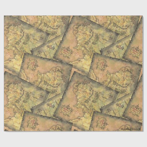 MIDDLE EARTH™ Map Wrapping Paper | Zazzle