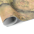 MIDDLE EARTH™ Map Wrapping Paper | Zazzle