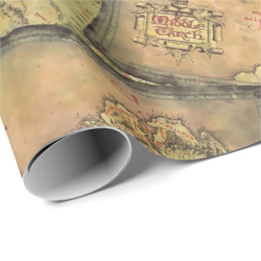 MIDDLE EARTH™ Map Wrapping Paper | Zazzle