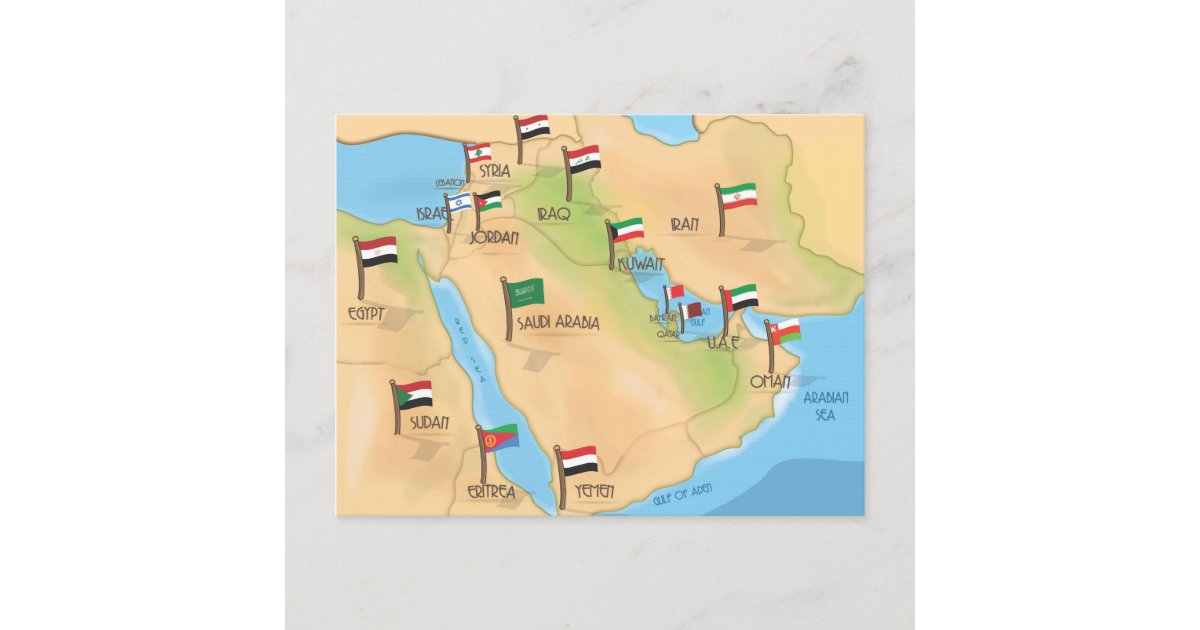 Middle East Postcard | Zazzle