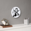 Middle finger clock design | Zazzle