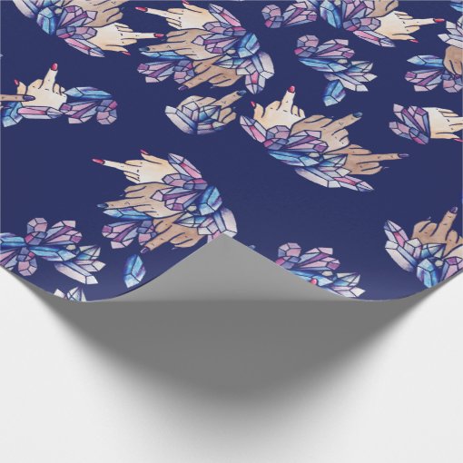 Middle Fingers up Feminist Witch Wrapping Paper | Zazzle