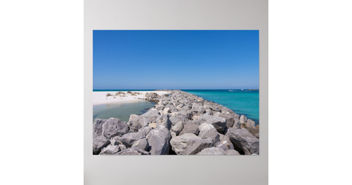 Middle Of Shell Island Jetty Poster | Zazzle