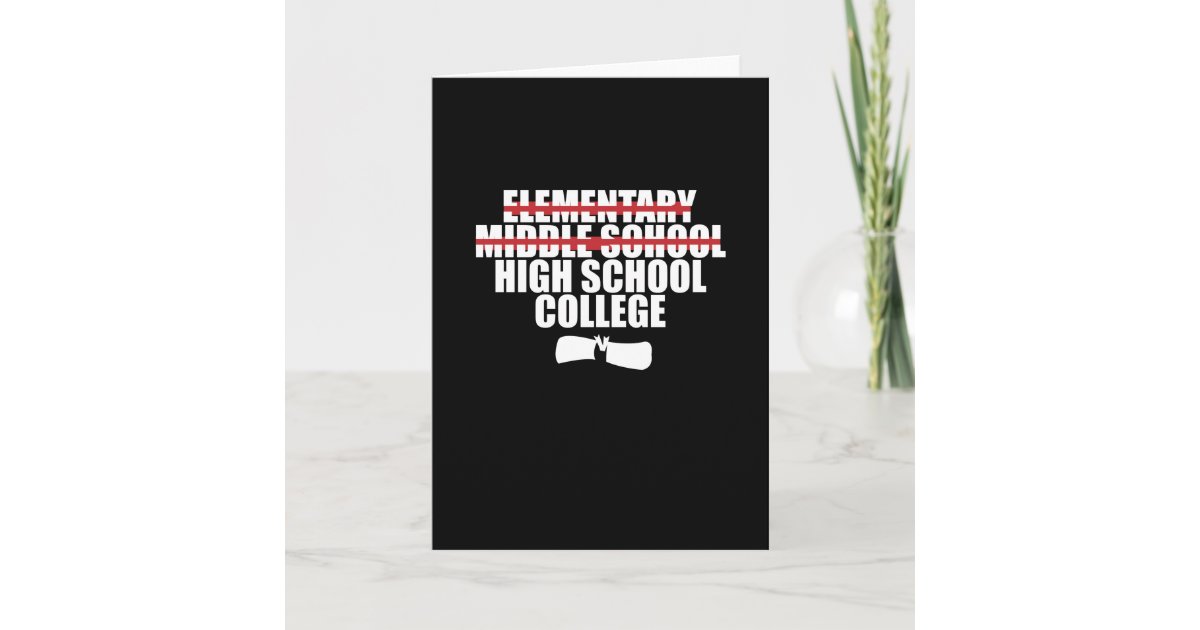 Middle School Graduation Card | Zazzle