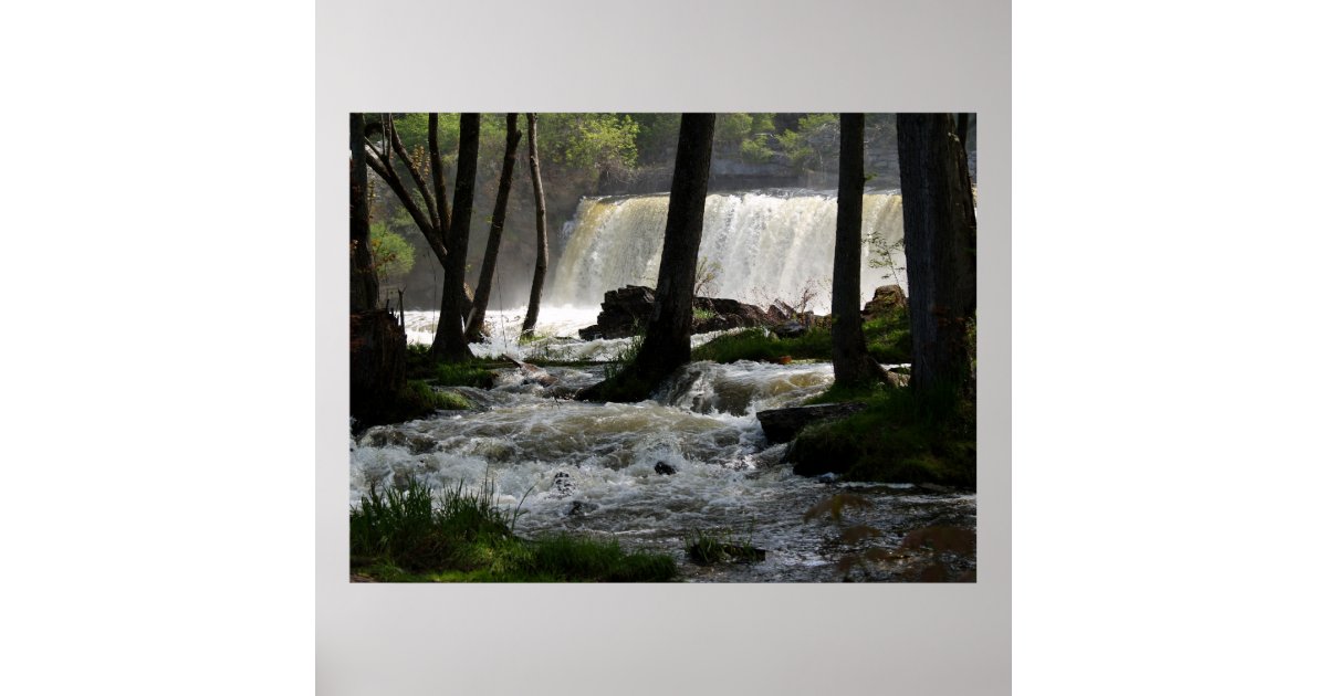 Middlebury Falls in Middlebury, Vermont Poster | Zazzle