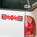 Middlesbrough British Flag Bumper Sticker | Zazzle