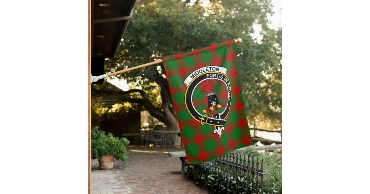 Middleton Tartan Flag Clan Badge | Zazzle
