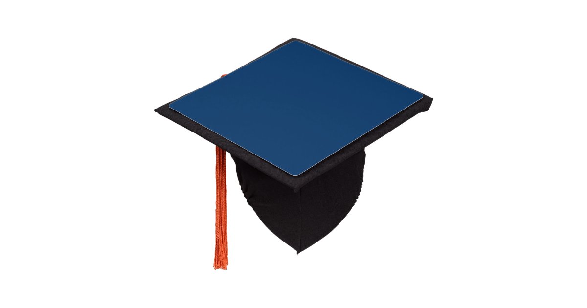 Midnight Blue Custom Graduation Cap Topper | Zazzle