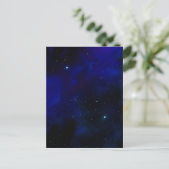 Midnight Blue Sky with Stars Postcard | Zazzle