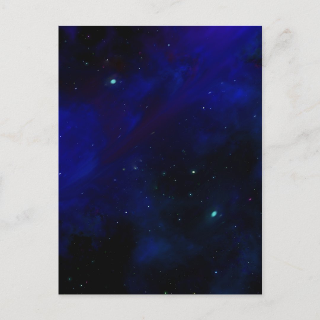 Midnight Blue Sky with Stars Postcard | Zazzle