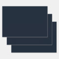 Midnight Blue Solid Wrapping Paper Sheets | Zazzle