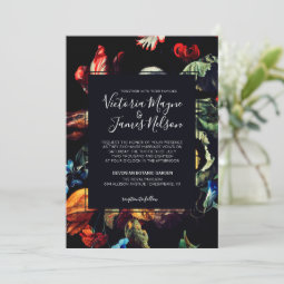 Midnight Garden Wedding Invitation | Zazzle