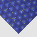 Midnight Indigo and Gold Geometric Design Tissue Paper | Zazzle