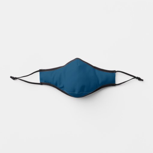 Midnight Indigo Solid Color Customize It COVID19 P Premium Face Mask ...