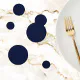 Midnight Navy Blue Solid Color Confetti | Zazzle