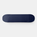 Midnight Navy Blue Solid Color Skateboard | Zazzle
