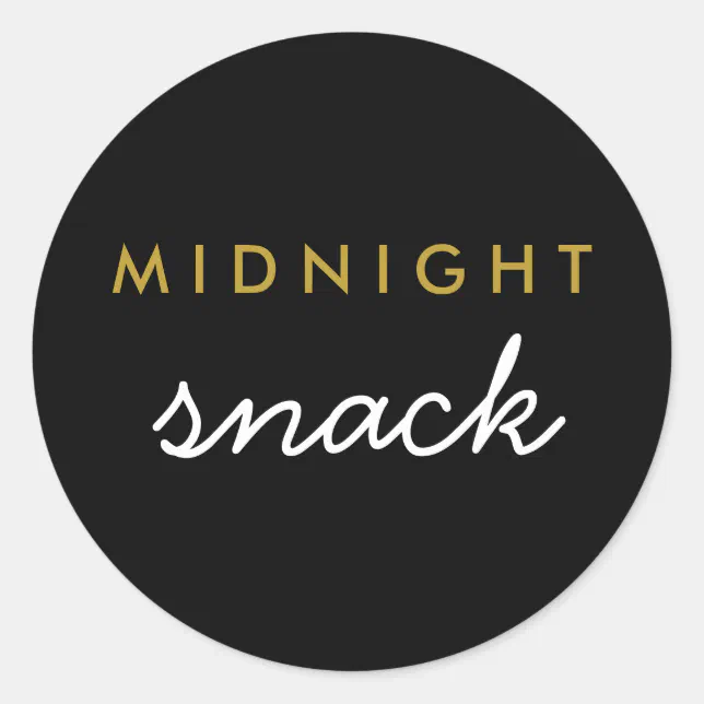 Midnight Snack Sticker | Zazzle
