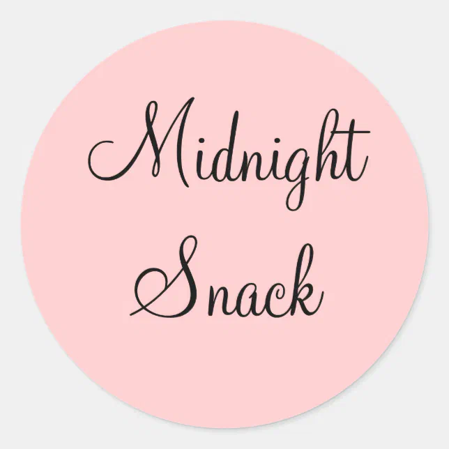 Midnight Snack Stickers | Zazzle