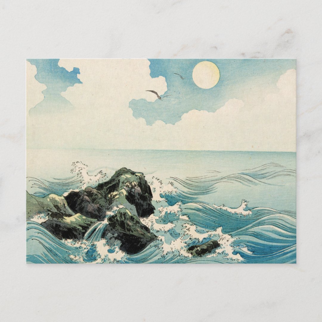 Midnight Waves Postcard | Zazzle