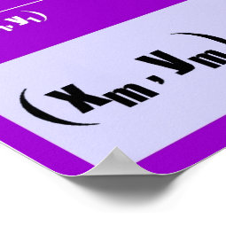 Midpoint Formula Poster | Zazzle