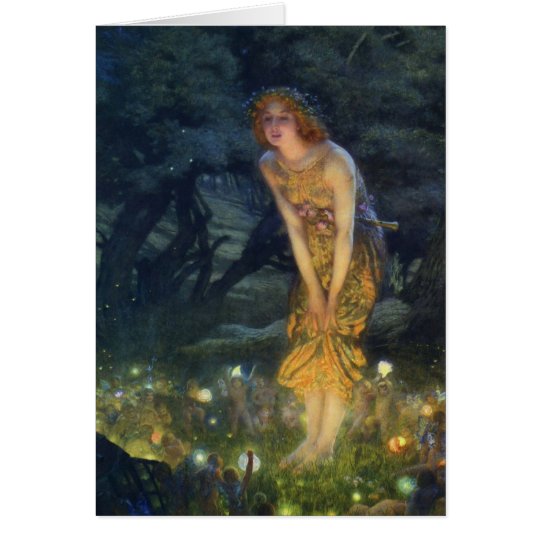 Midsummer Eve Fine Art Summer Solstice Greeting Card | Zazzle.com