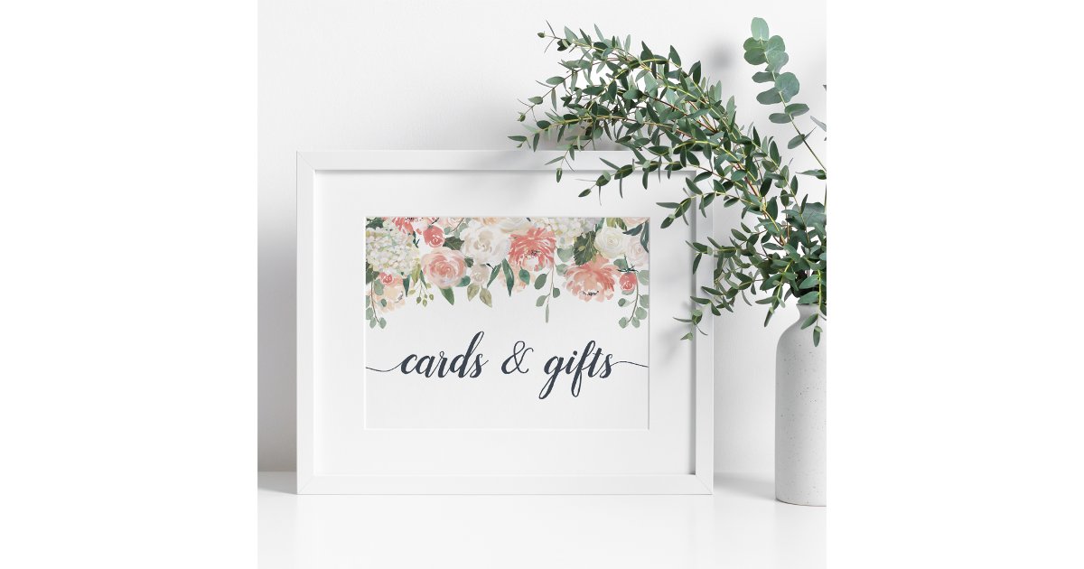 Midsummer Floral Cards & Gifts Sign | Zazzle
