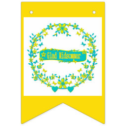 Midsummer symbol sweden Glad midsommar. Bunting Flags | Zazzle