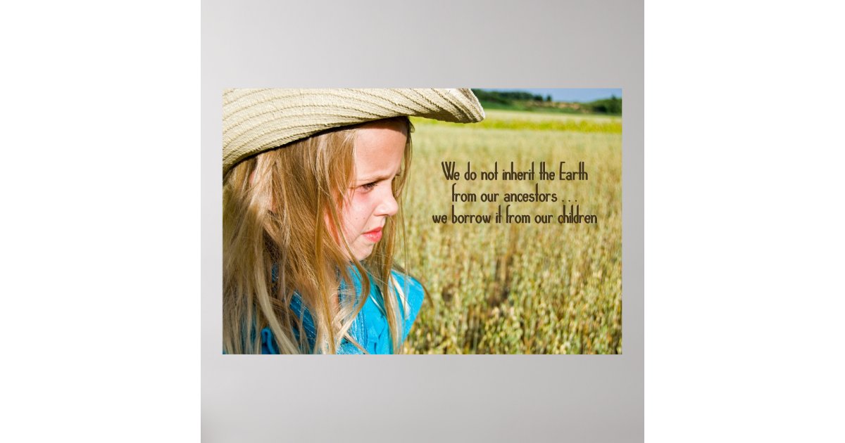 Midwest Farm Girl Poster | Zazzle