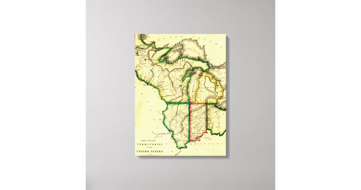 Midwest in the United StatesPanoramic Map Canvas Print | Zazzle