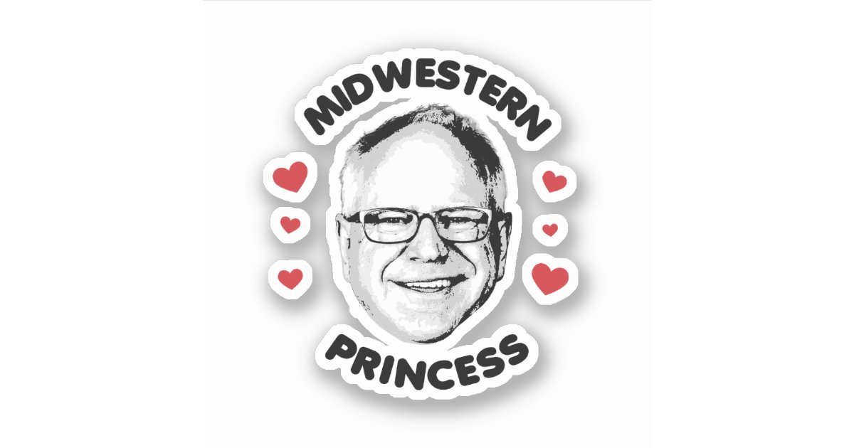 Midwestern Princess Sticker | Zazzle