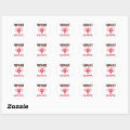 Midwife at Your Cervix Midwives Midwifery Classic Round Sticker | Zazzle