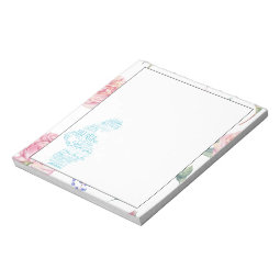 Midwife | Rose Watercolor Border Notepad | Zazzle