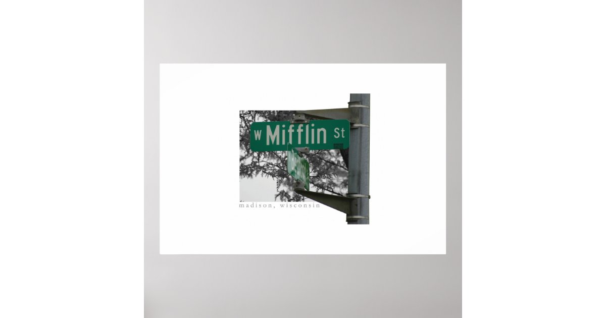 Mifflin Street Madison, Wisconsin Poster | Zazzle