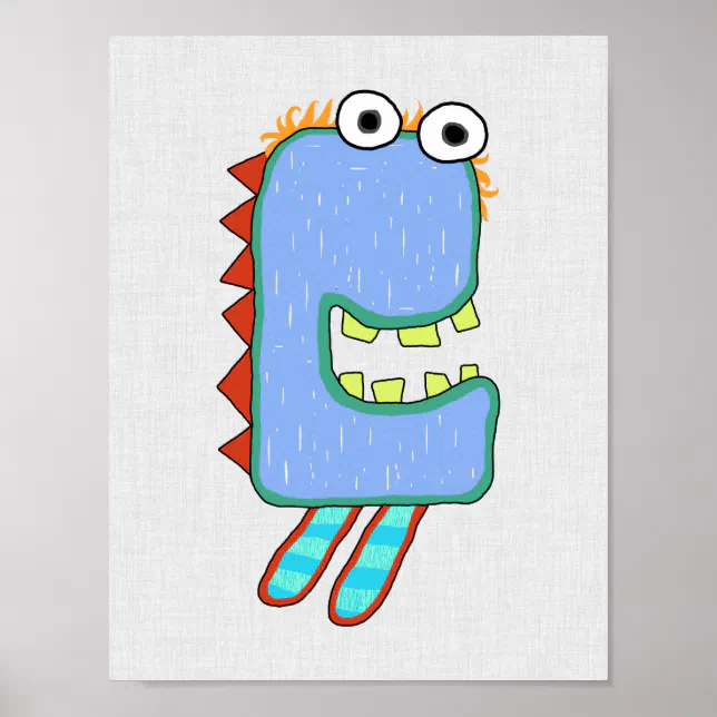 Miggy Monster Poster | Zazzle