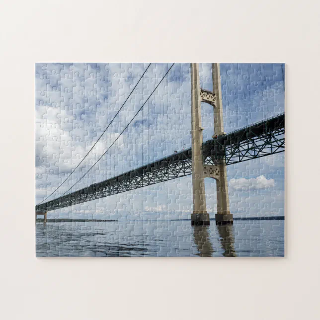 Mighty Mac, Mackinac Suspension Bridge, Michigan Jigsaw Puzzle | Zazzle