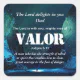 MIGHTY MAN OF VALOR | Christian Square Sticker | Zazzle