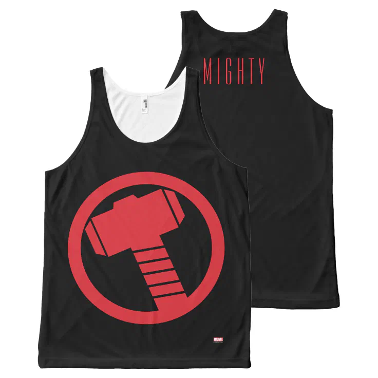 Mighty Thor Logo All-Over-Print Tank Top | Zazzle