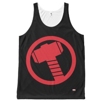 Mighty Thor Logo All-Over-Print Tank Top | Zazzle