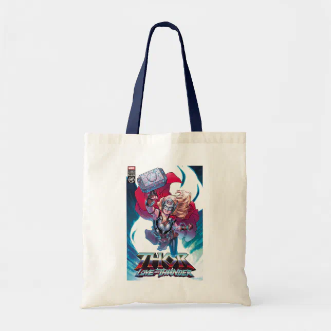 Mighty Thor Mjölnir Comic Cover Homage Tote Bag | Zazzle