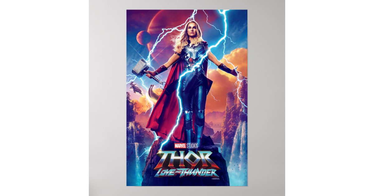 Mighty Thor on Mountain Top Poster | Zazzle
