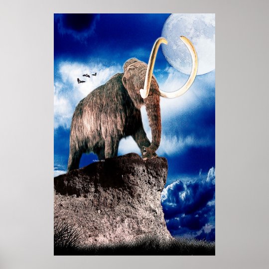 Mighty Wooly Mammoth Poster | Zazzle.com