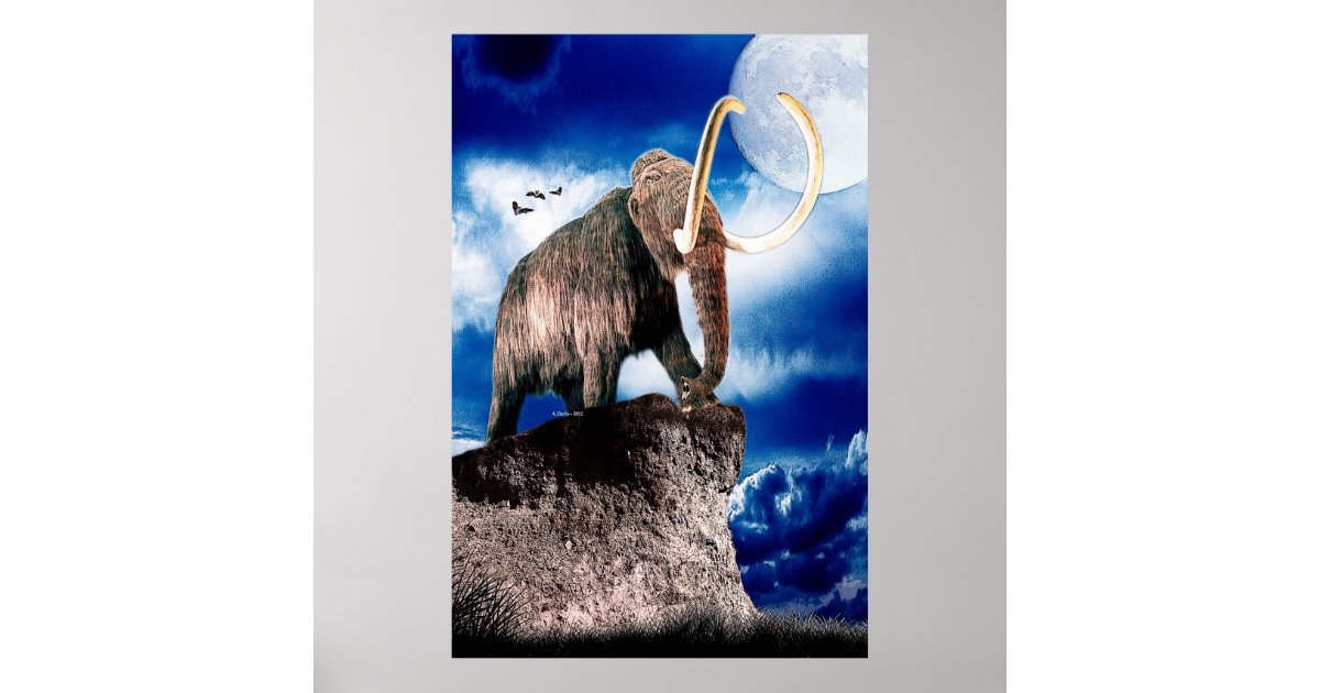 Mighty Wooly Mammoth Poster | Zazzle