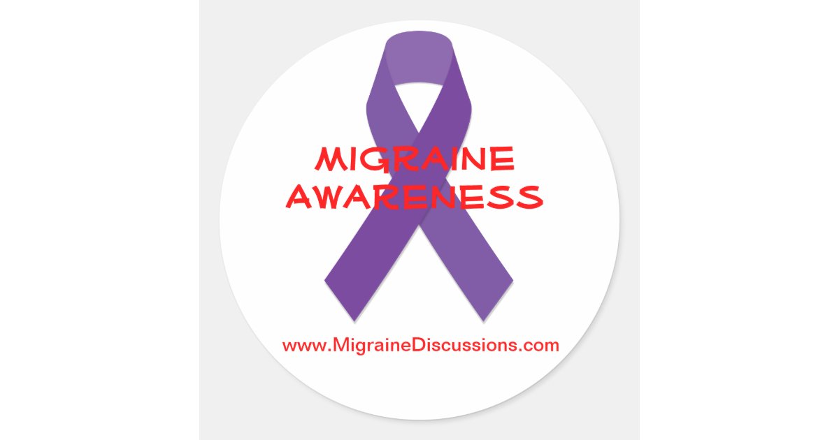 Migraine Awareness Sticker | Zazzle
