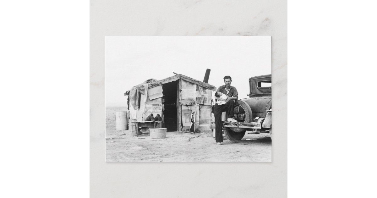 Migrant home 1937. postcard | Zazzle