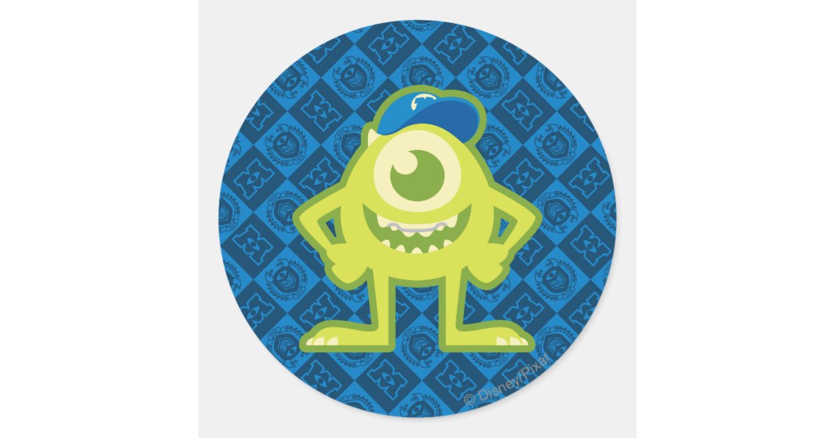 Mike 1 classic round sticker | Zazzle