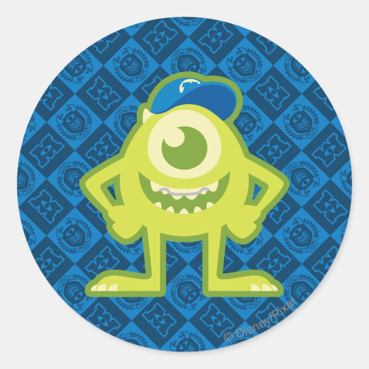 Mike 1 classic round sticker | Zazzle