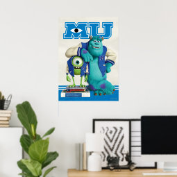 Mike and Sulley MU Poster | Zazzle