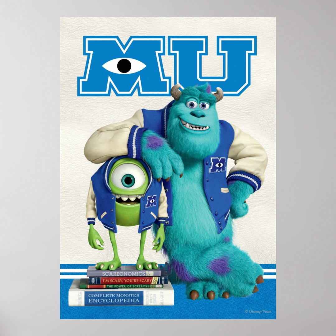 Mike and Sulley MU Poster | Zazzle
