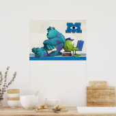 Mike and Sulley Reading Poster | Zazzle