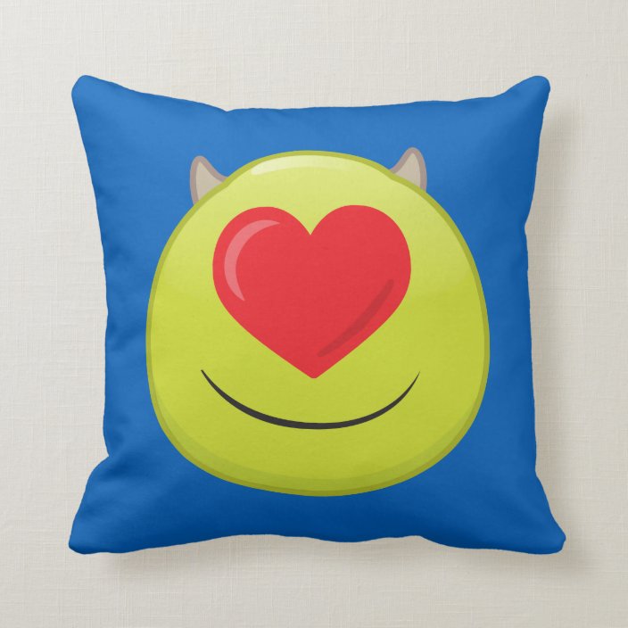 Mike Emoji Throw Pillow | Zazzle.com